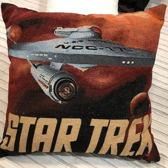 Star Trek | Accents | Vintage New Star Trek Uss Enterprise Woven ...